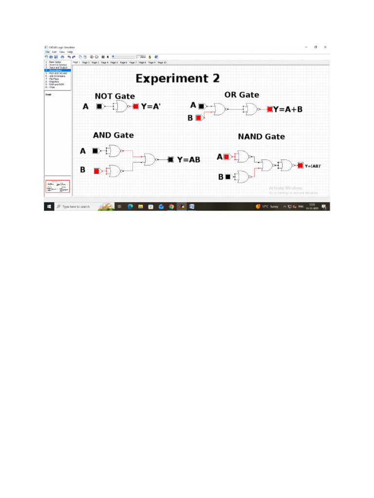Implementation of Logic Gate Using NOR Gate | PDF