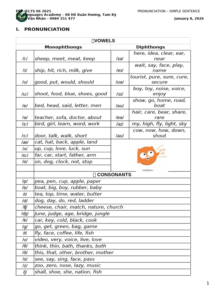 20240707 Listening – Pronunciation s – Word Forms | PDF | Clause ...