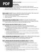 AP Psychology EBQ Guidelines and Examples | PDF | Concept | Science