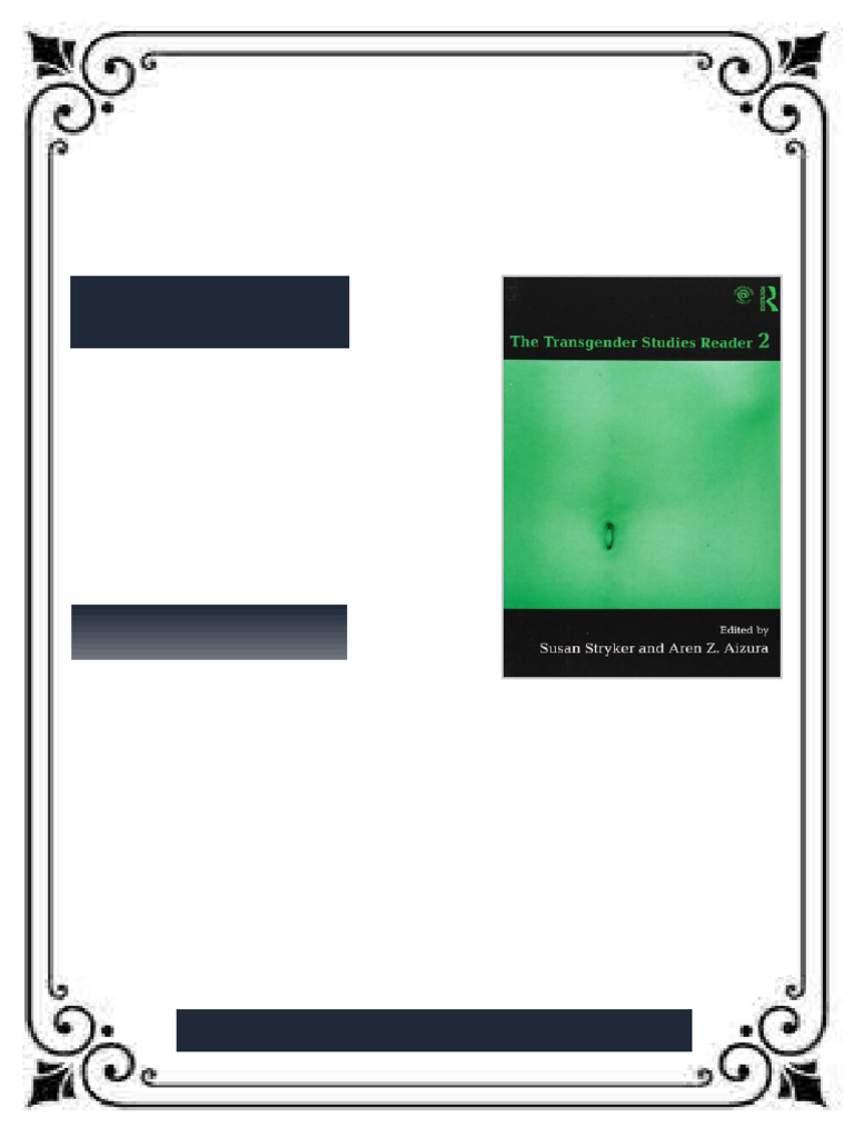 The Transgender Studies Reader 2 Susan Stryker (Editor) ebook formatted ...