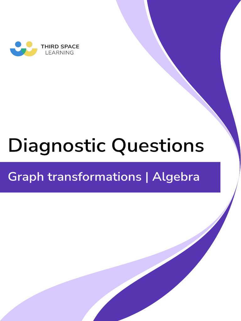 GCSE Diagnostic Questions - Graph Transformations Worksheet | PDF ...