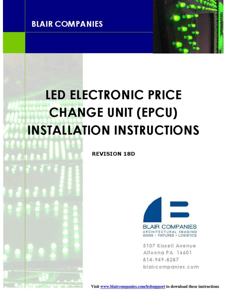 Blair Electronic Sign | PDF | Electrical Connector | Power Supply