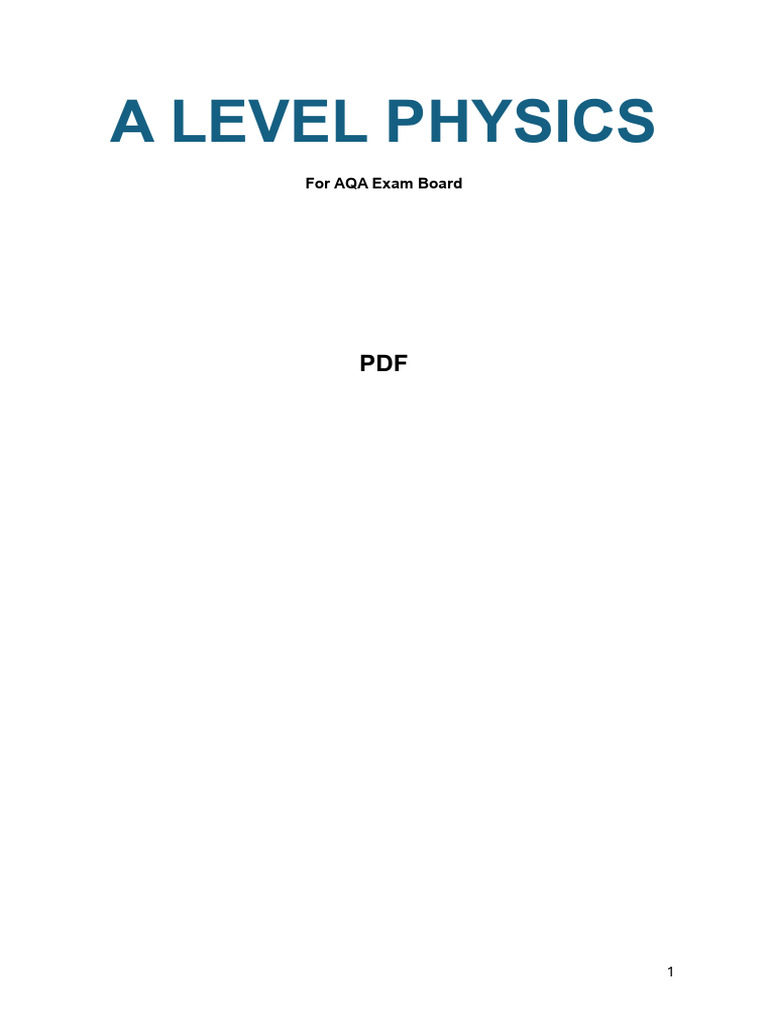 AQA a Level Physics 2025 PDF | PDF | Elementary Particle | Diffraction