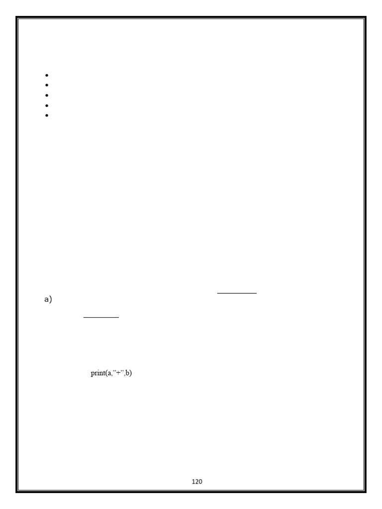 computer Science class -11 | PDF | Python (Programming Language ...