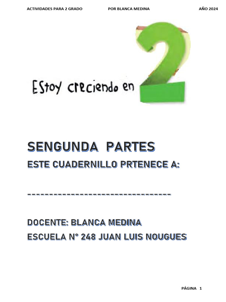 Actividades Educativas para 2° Grado | PDF