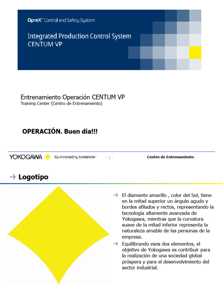 Entrenamiento en Operación CENTUM VP | PDF | Botón (Computación ...