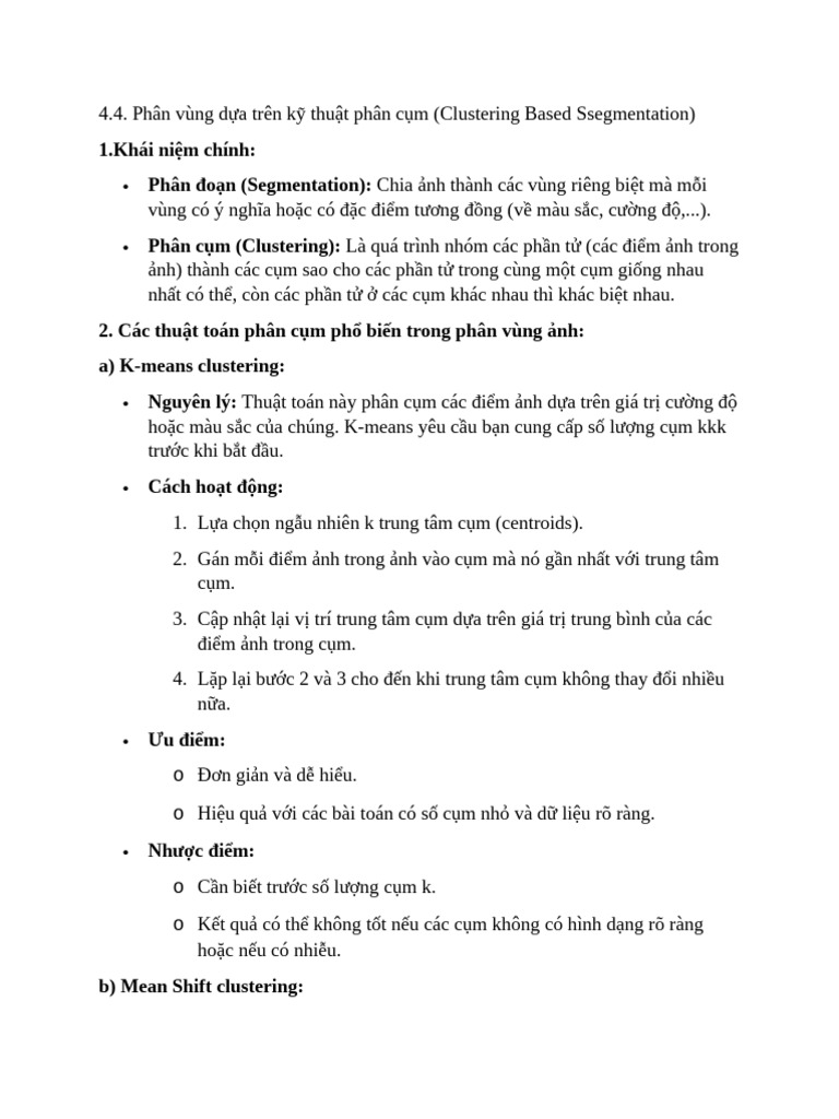 Clustering Based Segment at i On | PDF