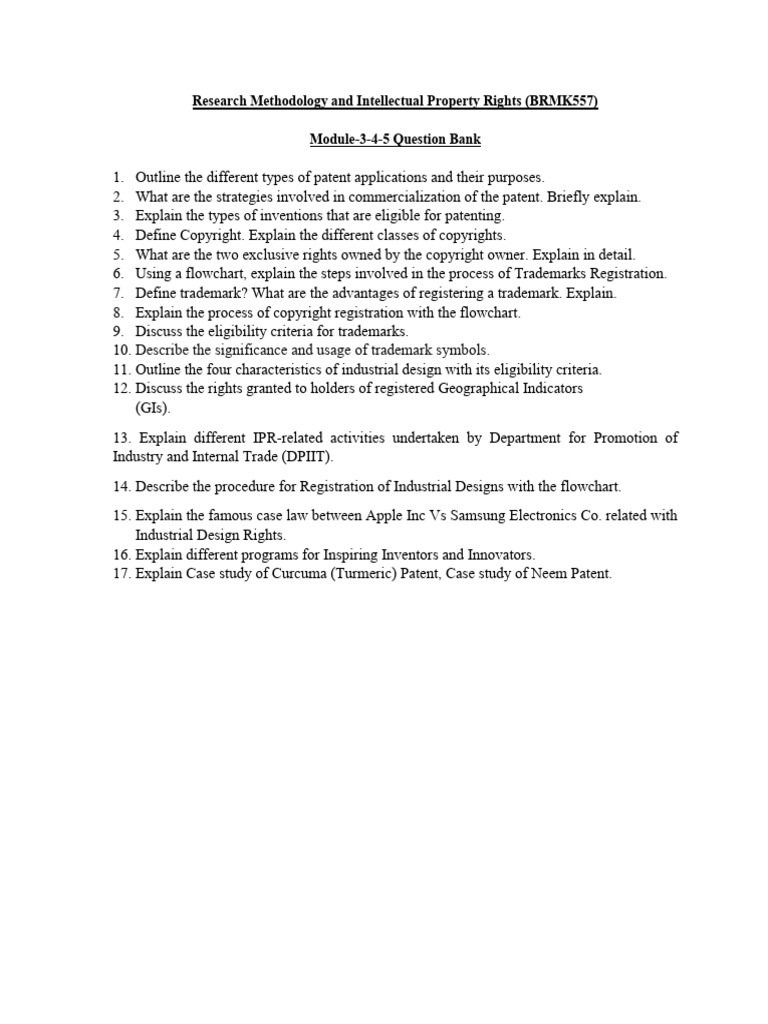RM Module 3 4 5 QB | PDF