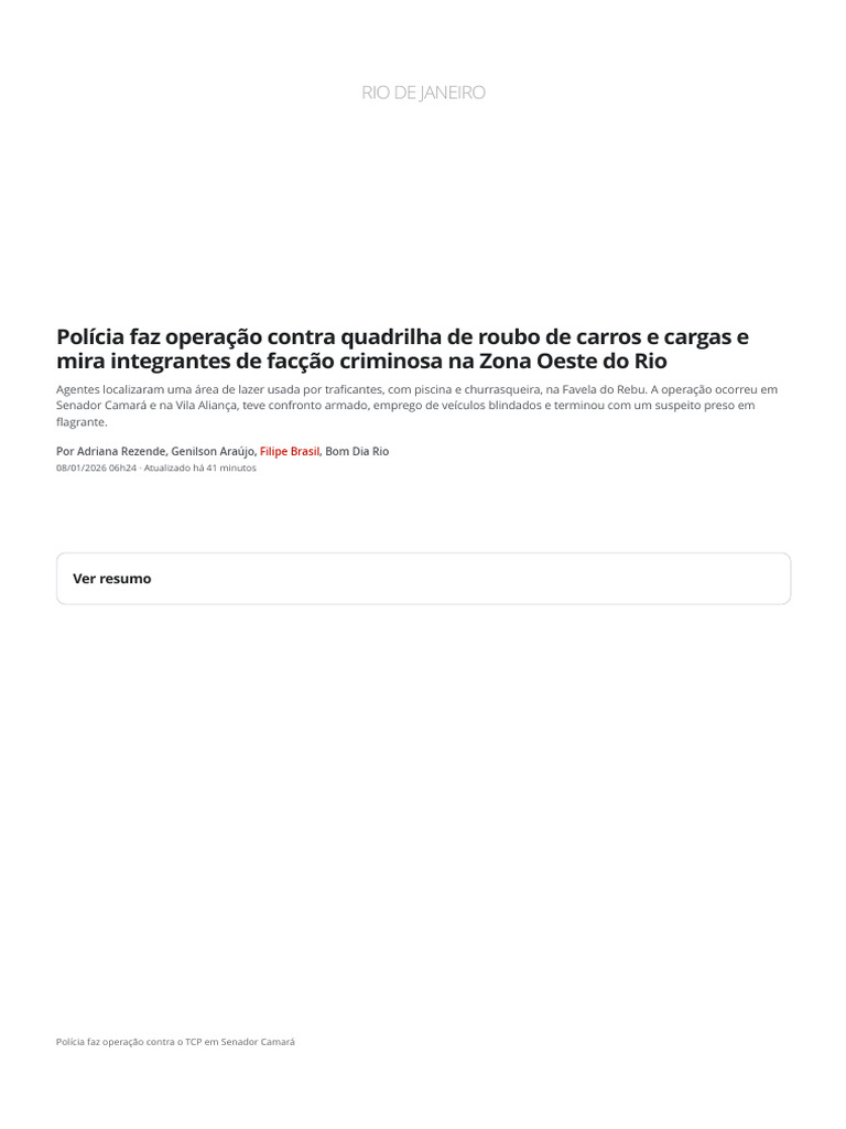Polícia faz operação contra quadrilha de roubo de carros e cargas _ G1 ...