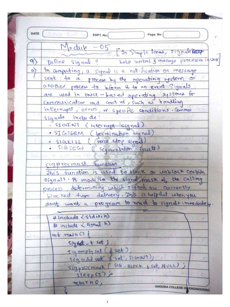 Module 5 Solved Model QP | PDF