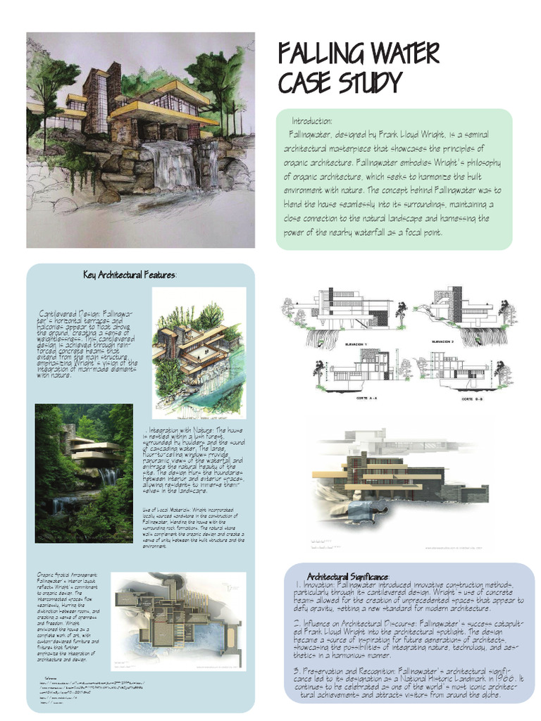 Falling Water Case Study | PDF