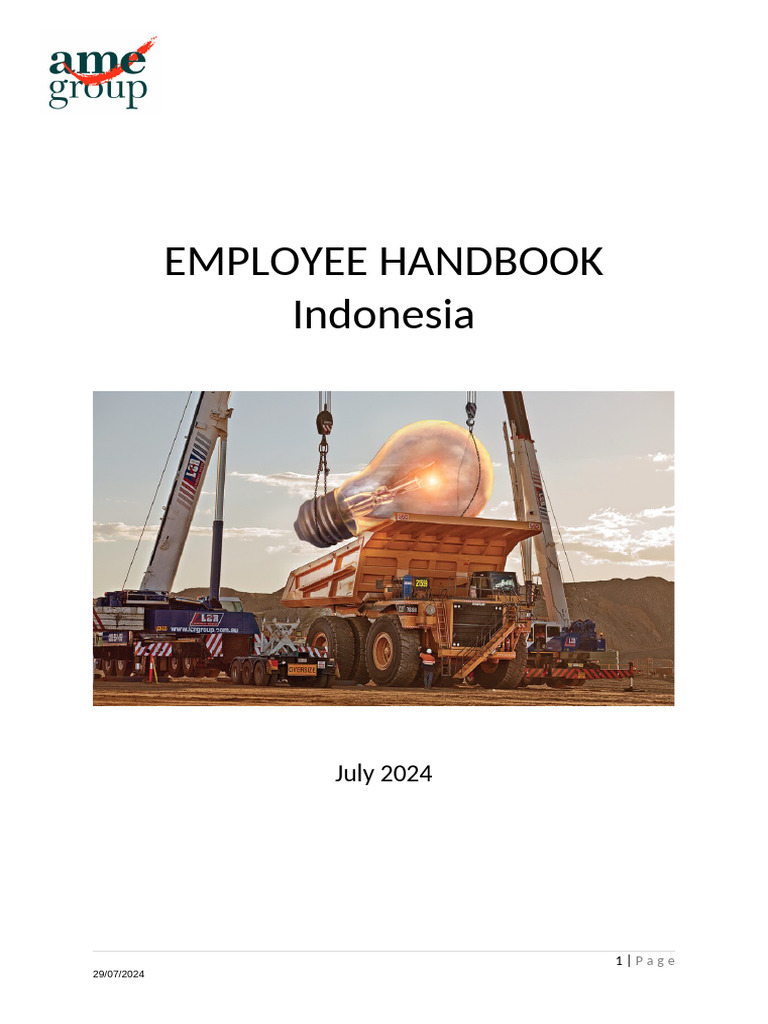 AME Research Employee Handbook 2024 | PDF | Employment | Harassment