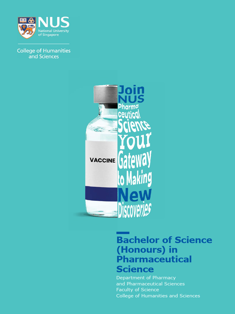 Nus Pharma Sci Pamphlet | PDF | Pharmacy | Science