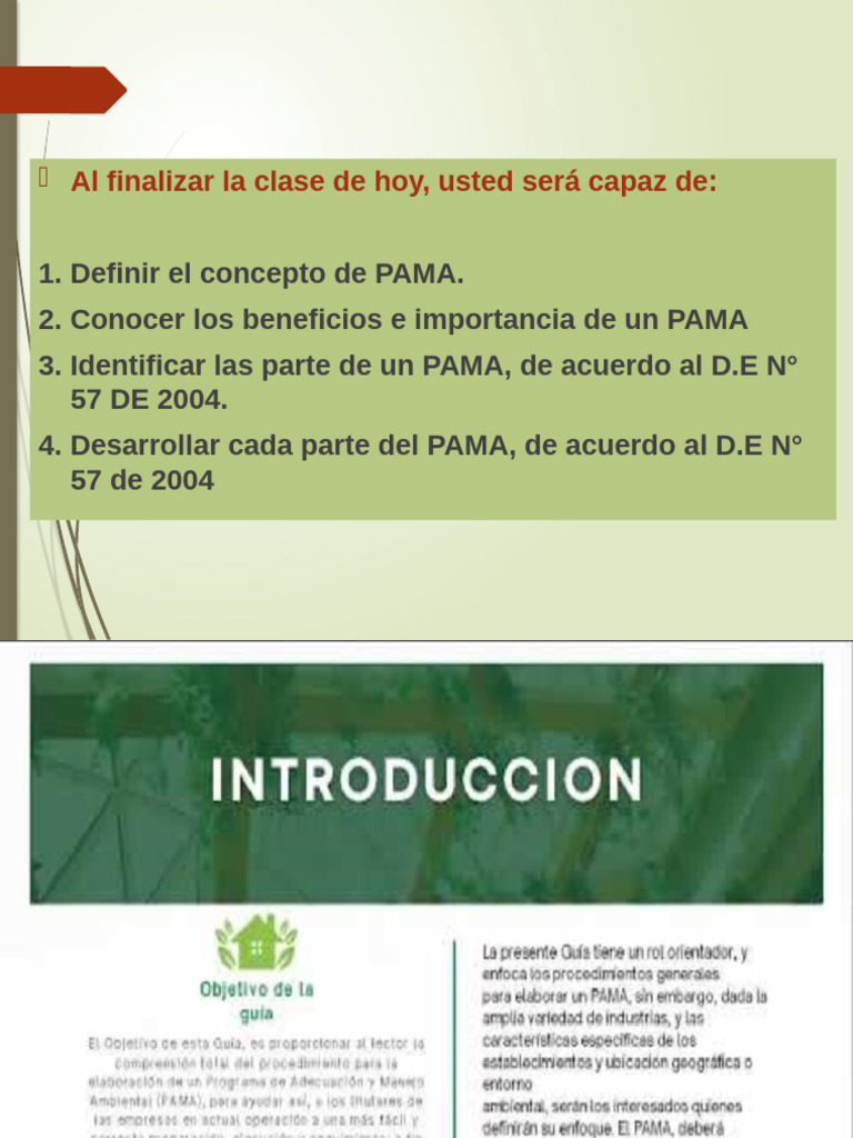 Concepto y Partes de Un PAMA(1) | PDF | Contaminación | Agua