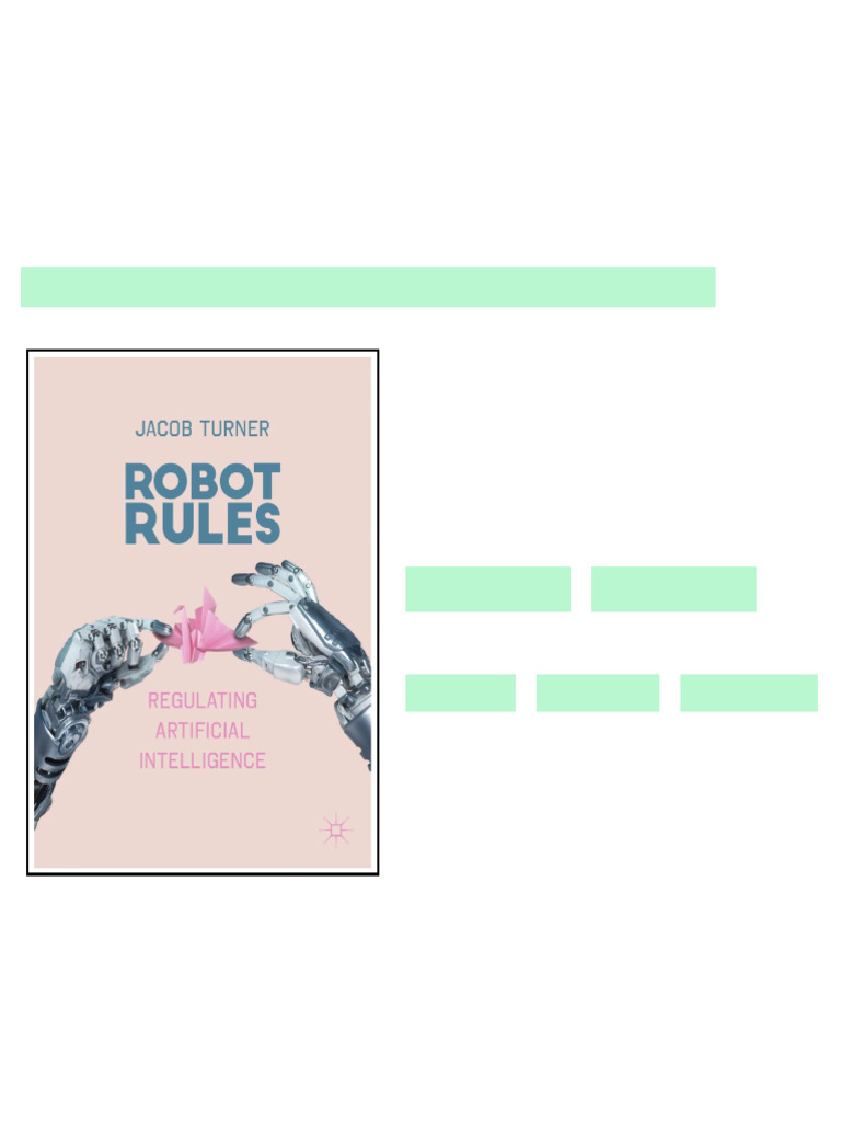 Robot Rules Regulating Artificial Intelligence all chapters available | PDF | Artificial ...