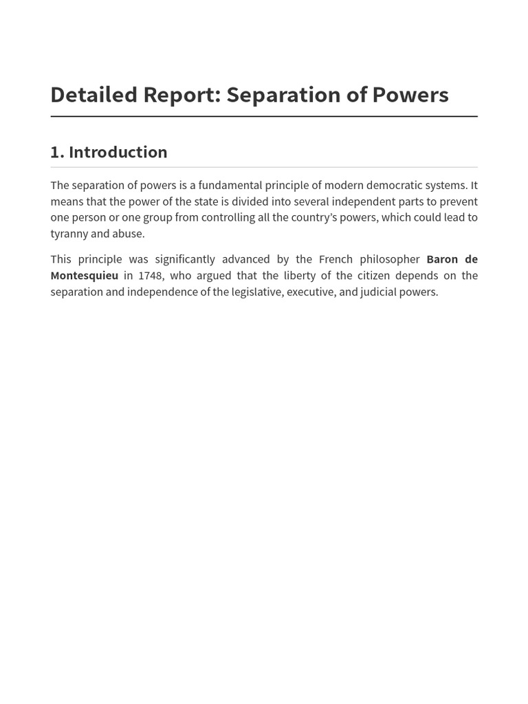 Understanding Separation of Powers | PDF | Separation Of Powers | Legal ...