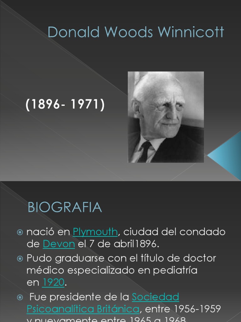 Donald Woods Winnicott | PDF | Sicología | Conceptos psicologicos