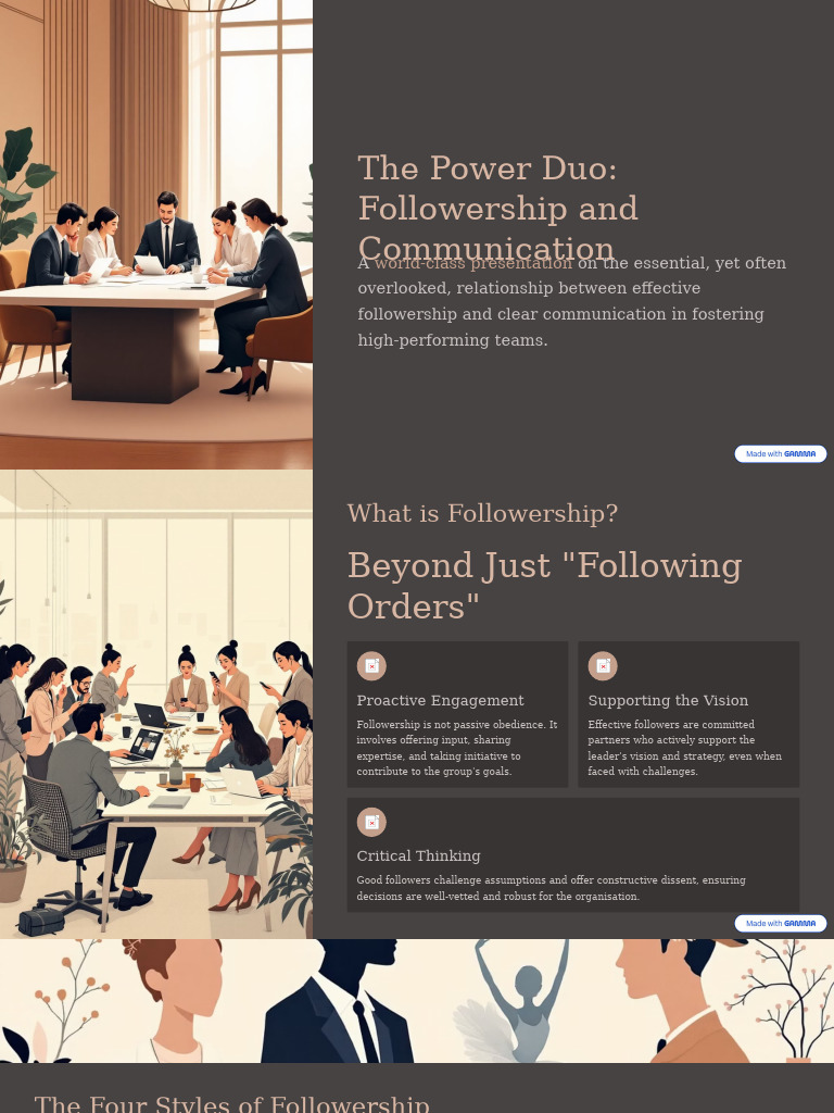 The Power Duo Followership and Communication | PDF | Critical Thinking ...