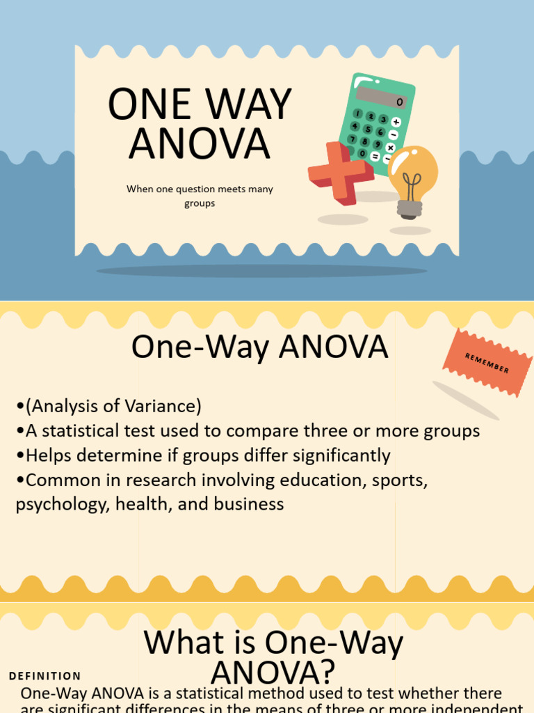 one-way-anova (1) | PDF | Analysis Of Variance | P Value