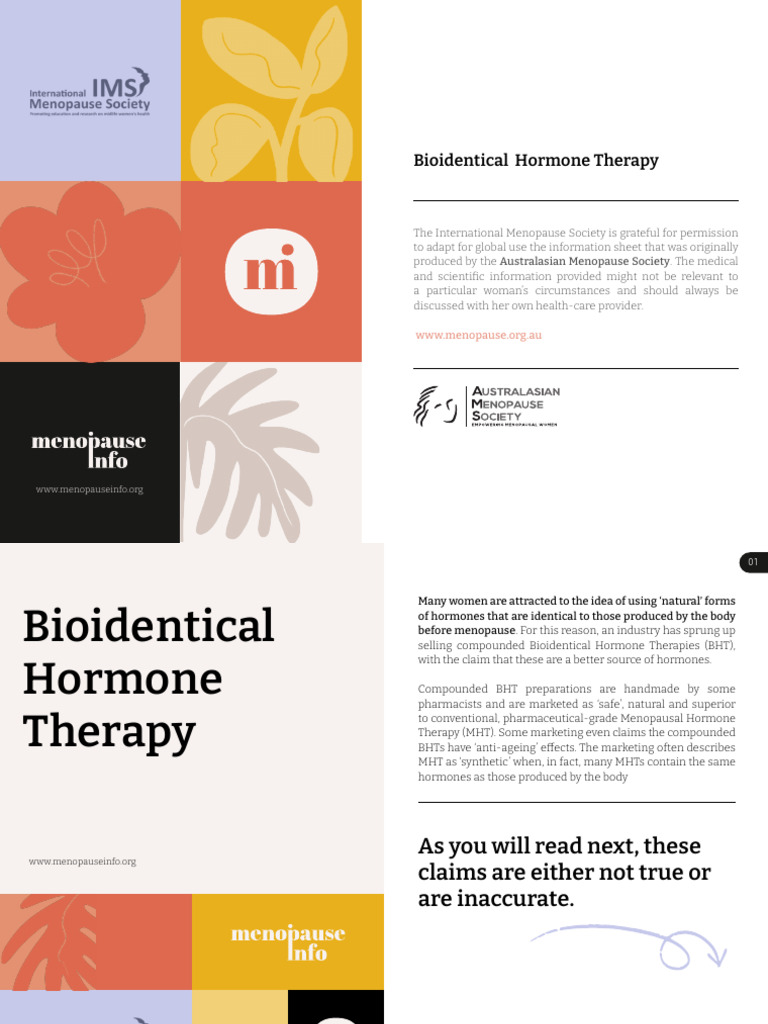 IMS Factsheet 2 BHT | PDF | Bioidentical Hormone Replacement Therapy ...