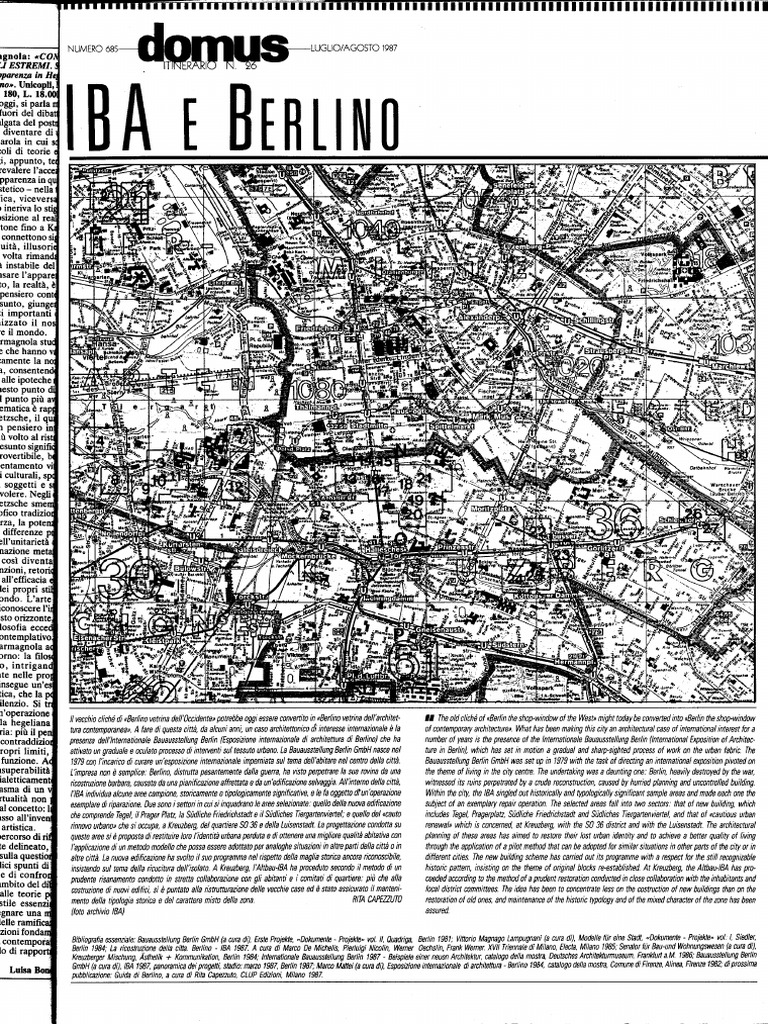 IBA e Berlino - Domus Maps | PDF