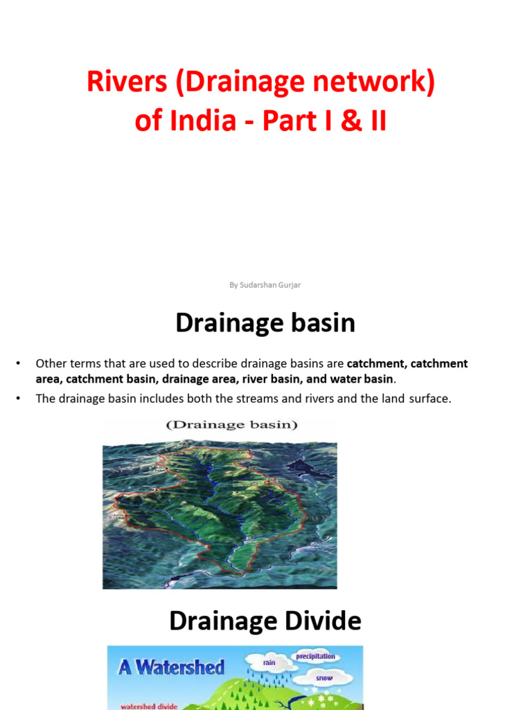 Drainage Patterns of Indian Rivers | PDF | Environmental Engineering ...