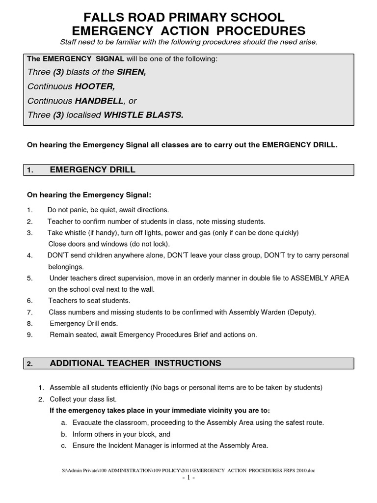 Emergency Action Plan | PDF | Emergency | Emergency Evacuation