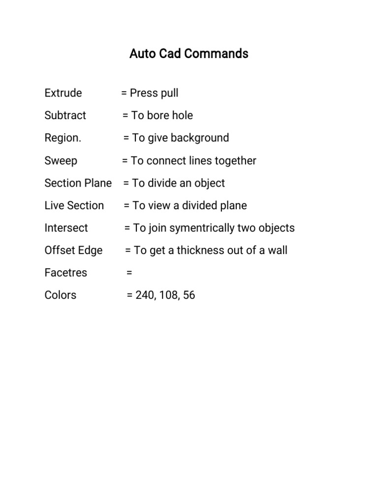 Essential AutoCAD Commands Explained | PDF