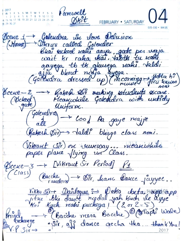 Farewell Partial Script | PDF