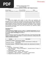 Natural Selection Simulation Guide | PDF | Tooth | Rabbit