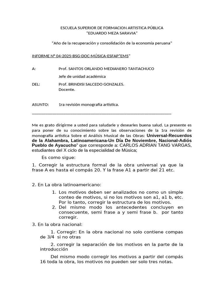 INF. 004-1era Rev. Monog. Carlos Tang | PDF