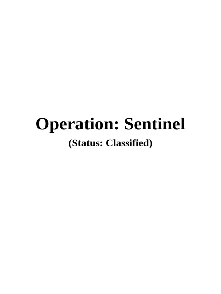 Operation Sentinel (Status- Classified) | PDF | Qr Code | Password