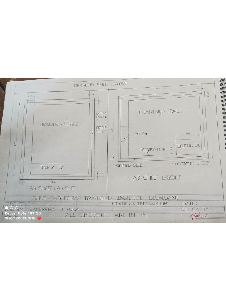 Drawing Sheer Layout and Sizes | PDF