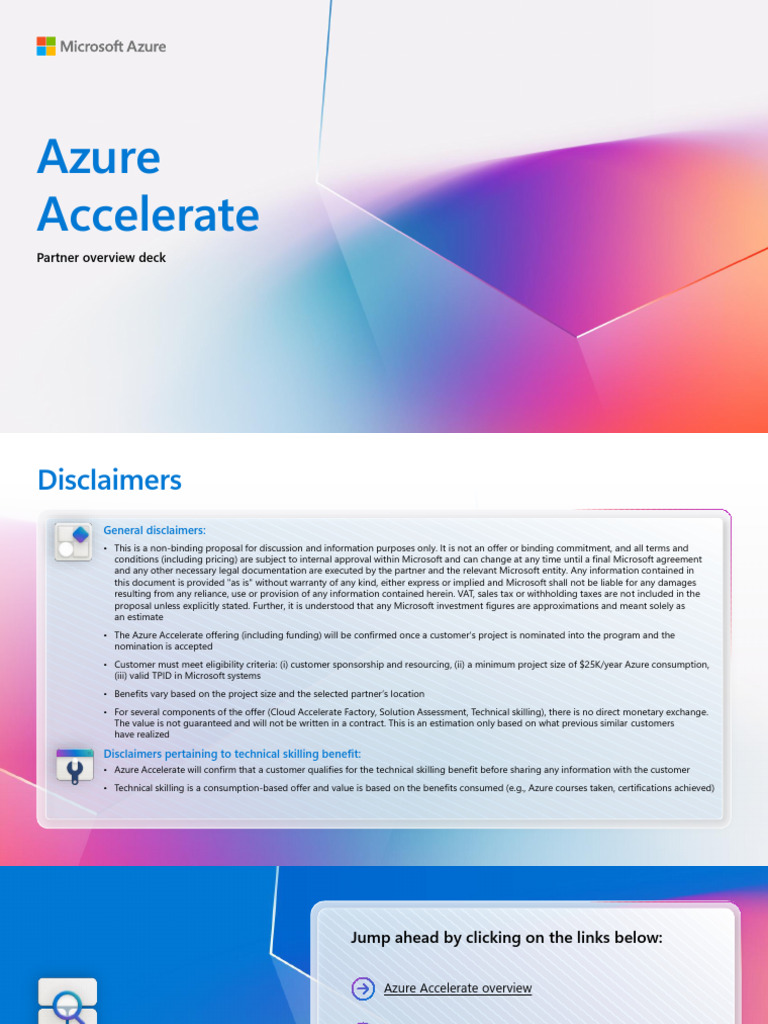 Azure Accelerate Partner Overview Guide | PDF | Microsoft Azure | Cloud ...