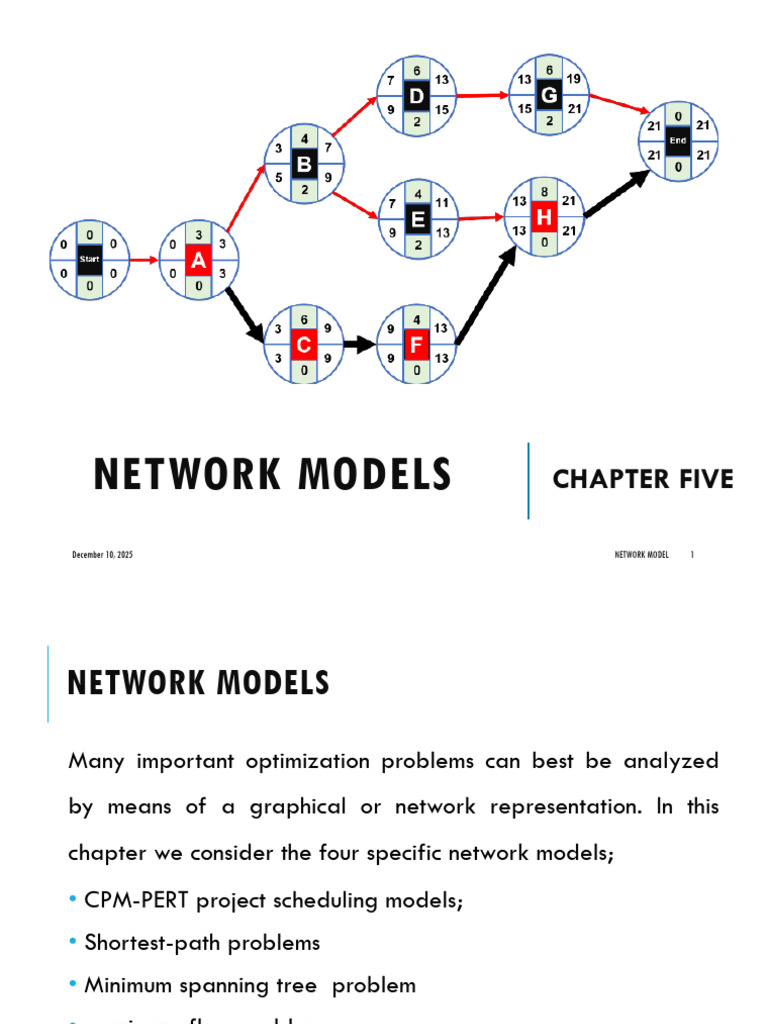 Chapter Five Network Models | PDF | Applied Mathematics