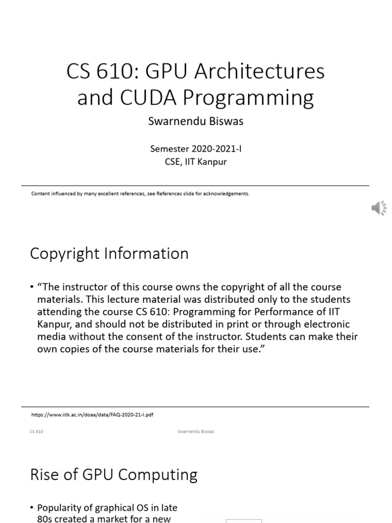 gpu-cuda | PDF | Graphics Processing Unit | Central Processing Unit