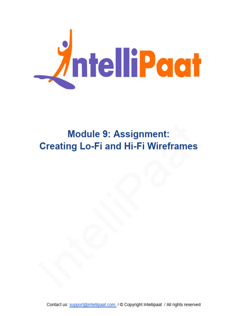 Creating Lo Fi and Hi Fi Wireframes E28093 Assignm 251219 100021 | PDF | User Interface Design ...