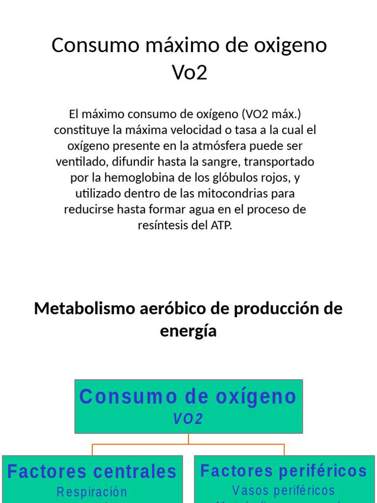 Consumo_ma_ximo_de_oxigeno_Vo2 | PDF | Fisiología
