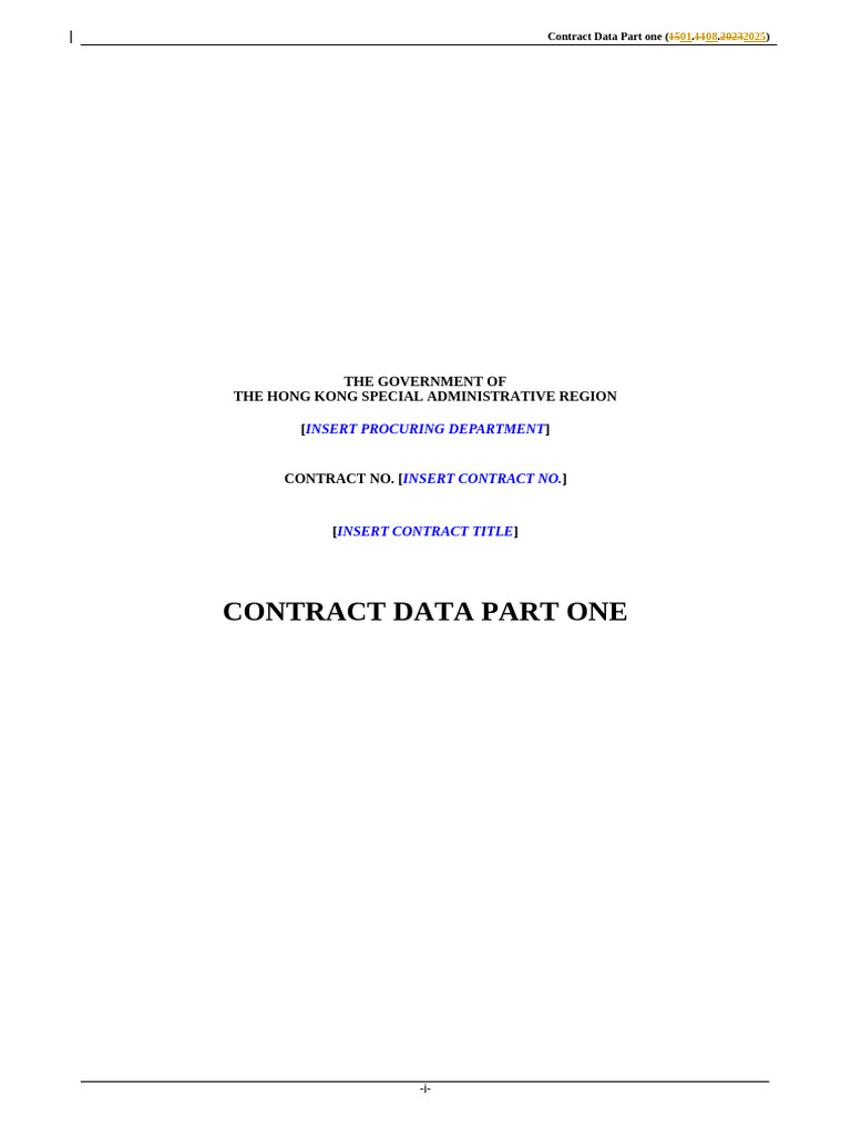 Hong Kong NEC Contract Data Overview | PDF | Employment | Insurance
