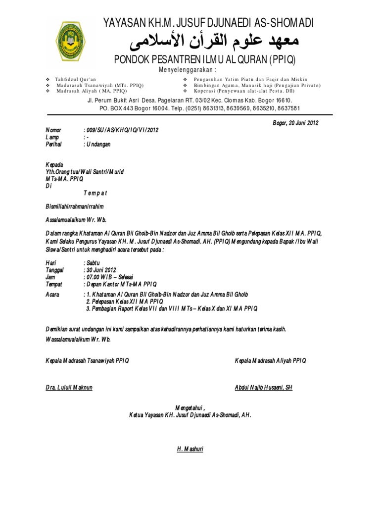 UNDANGAN | PDF | Agama & Spiritualitas