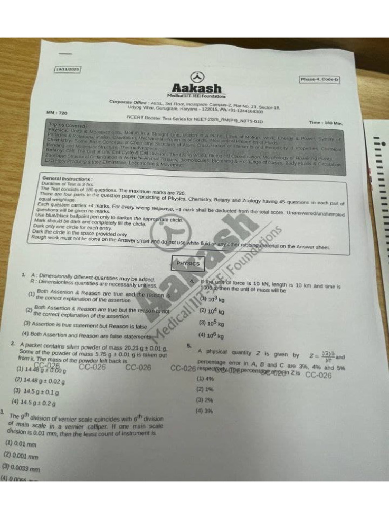 Nbts 01 Phase 4 Code d Office Question Paper | PDF