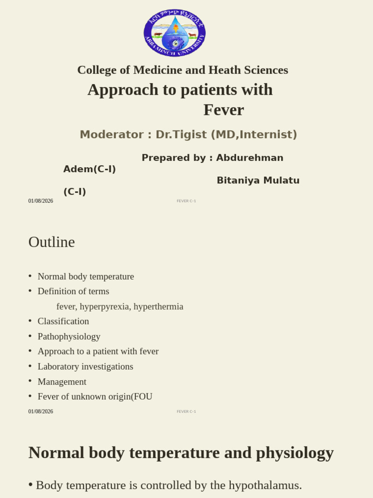 Comprehensive Guide to Fever Management | PDF | Fever | Diseases And ...
