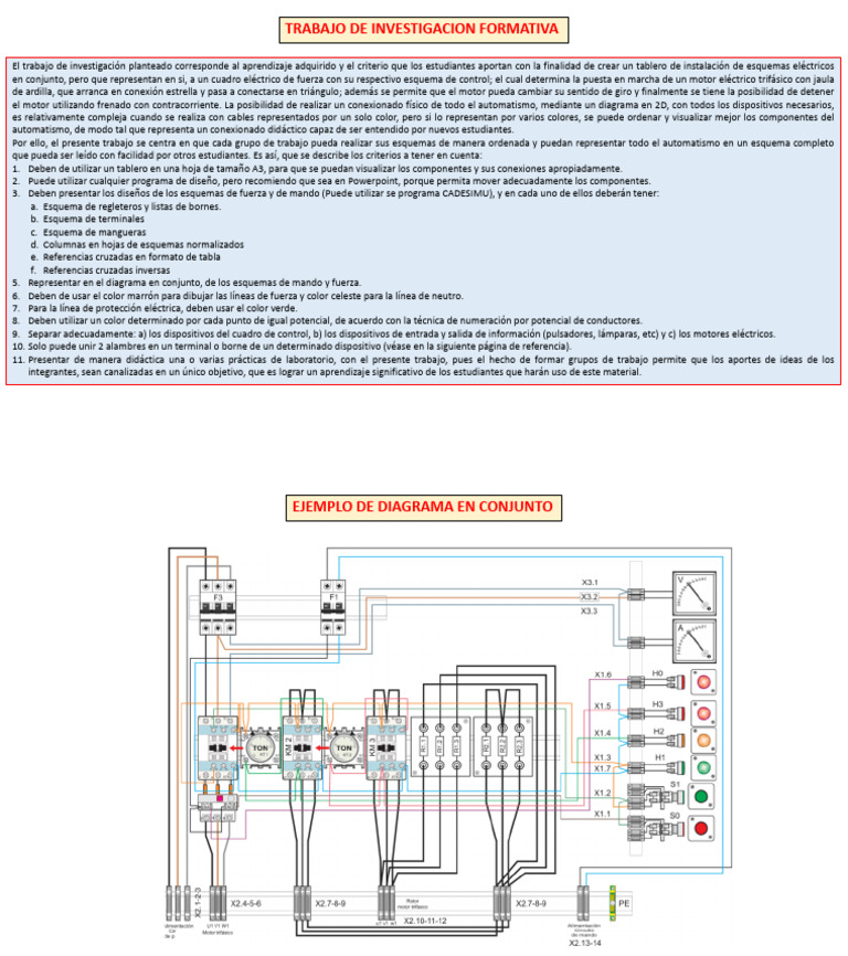 Diseño de Esquemas Eléctricos Didácticos | PDF