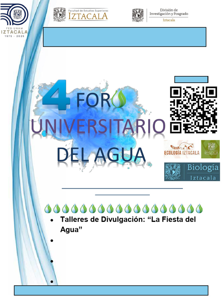 Programa 4to Foro Universitario Del Agua 2025_M | PDF | México | Hidrología