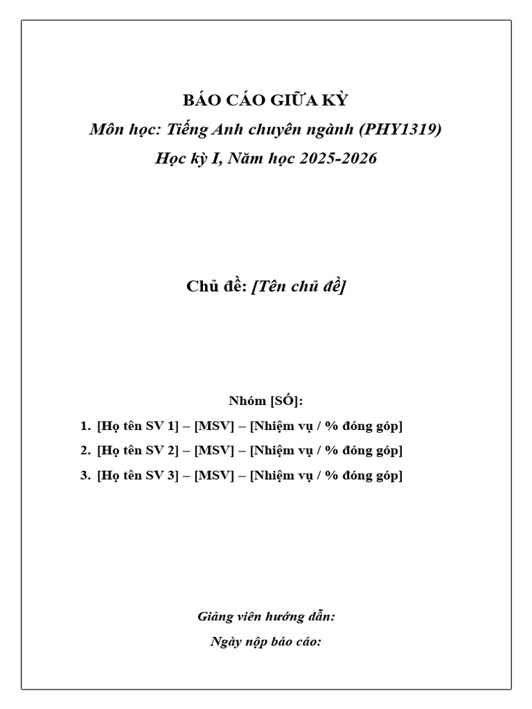Midterm Report Cover A | PDF