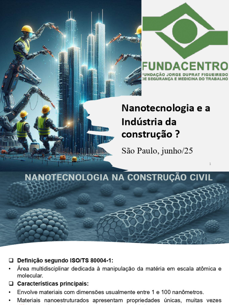 Nanotecnologia e a Industria Da Construção | PDF | Matéria | Toxicidade