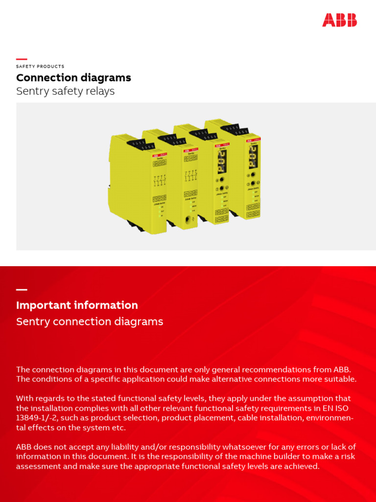 Sentry Connection Diagrams 2TLC010026T0001 RevB3 | PDF | Electronic ...