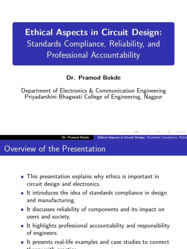 Ethical Circuit Design: Standards & Accountability | PDF | Reliability ...