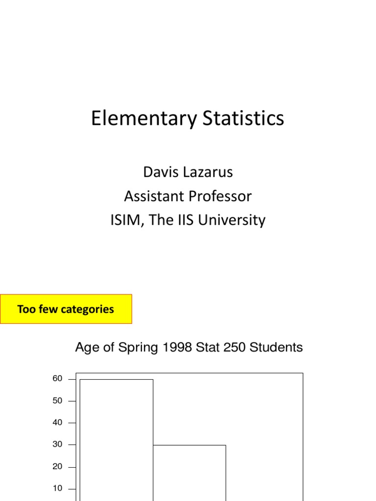 Elementary Statistics | Arithmetic Mean | Descriptive Statistics