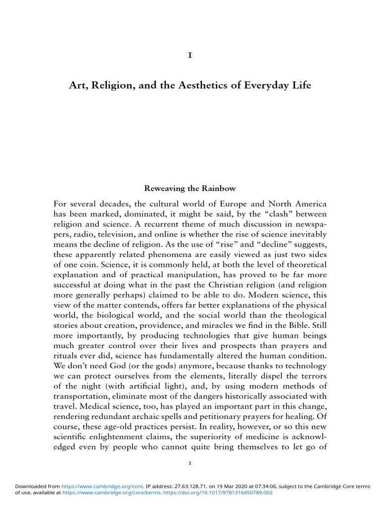 Science vs. Religion: A Cultural Debate | PDF | Science | Idolatry